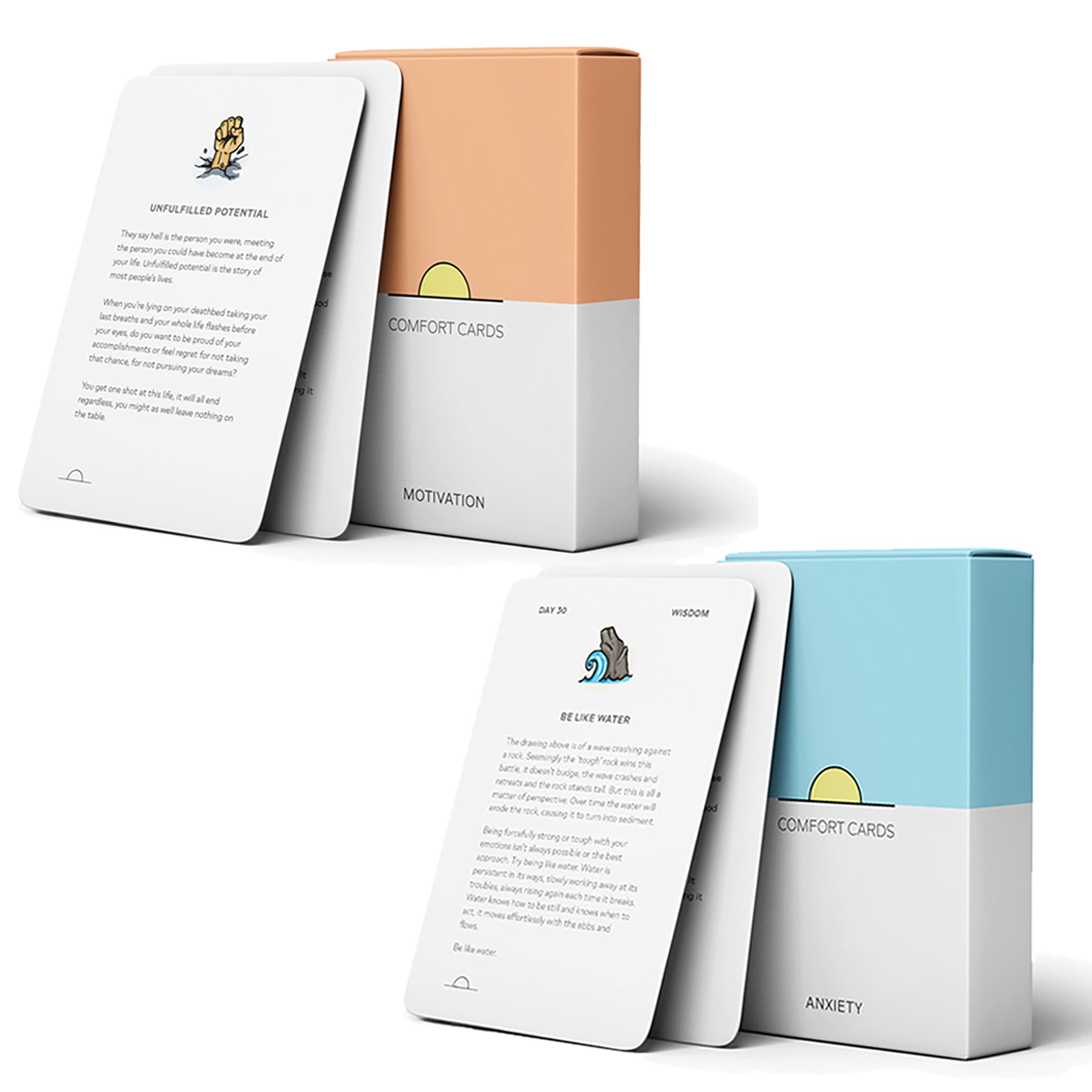 Anxiety Relief + Motivation Combo – Comfort Cards